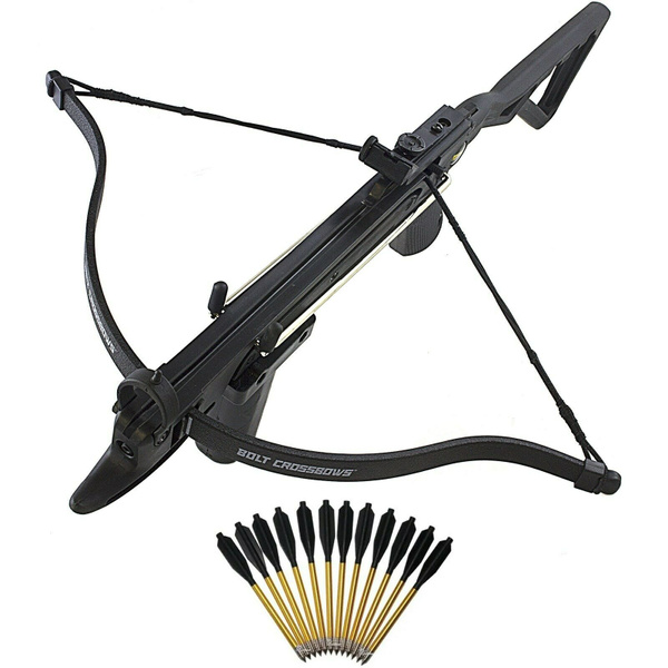 Apache365 80 Lb Self Cocking Hunting Pistol Crossbow W/ 15 Aluminum ...