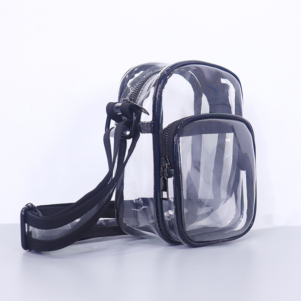 Small PVC Transparent Clear Shoulder Bag Crossbody Bag (Size: 5cm x ...