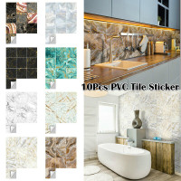 15/20cm Marble Tile Sticker PVC DIY Self-adhesive Wall Sticker for ...