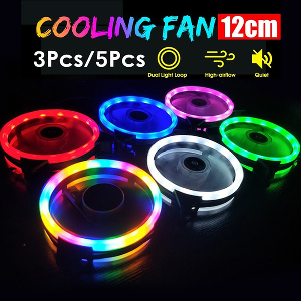 3Pcs/5Pcs PC Fan 120mm Cooling Fans Cooler Static RGB Computer Fan for ...