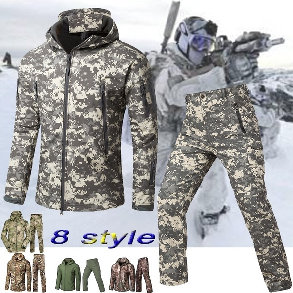 Military Uniform Clothes Tactical Jacket Waterproof Coat Hunting ...