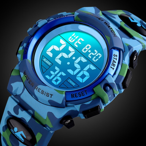New Kids Watches for Boys Girls Colorful LED Digital Rubber Watch ...