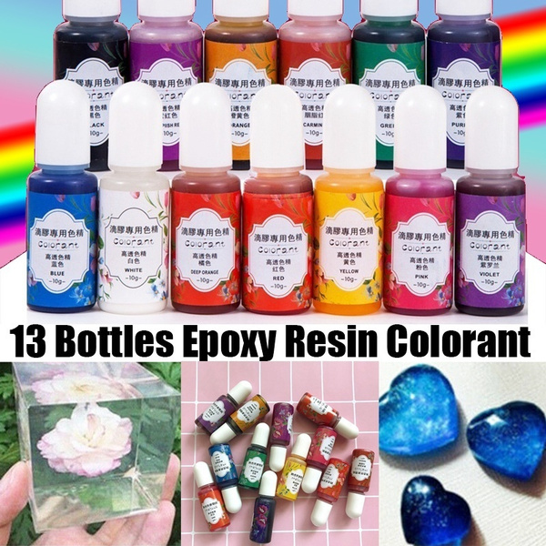13 Bottles 10G Epoxy Uv Resin Coloring Dye Colorant Pigment Mix Color ...