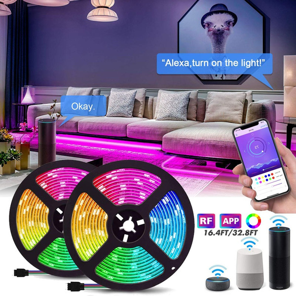 LED Strip Light RGB WiFi Smart LED Strip Backlight Waterproof Bluetooth ...