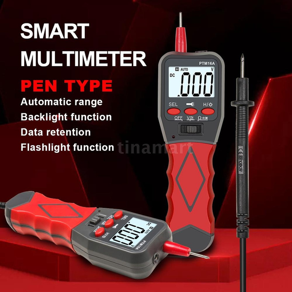PTM16A Pen-type Automatic-Range Digital Multimeter Portable Data ...