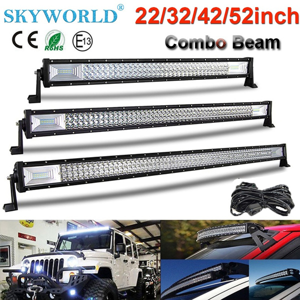 Skyworld 22inch 32inch 42inch 52inch 7D Tri-Row Straight Led Light Bar ...