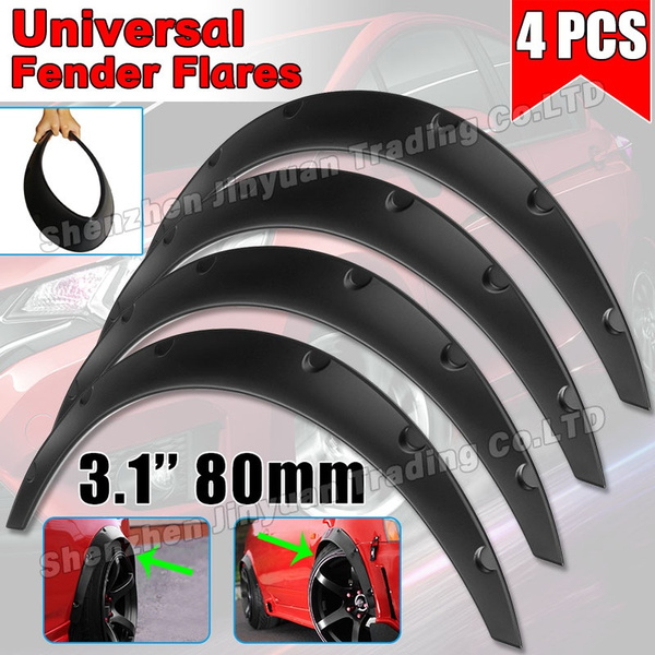 3.1 Inch/80 Mm 4PCS Universal Car Wheel Fender Flexible Car Fender ...