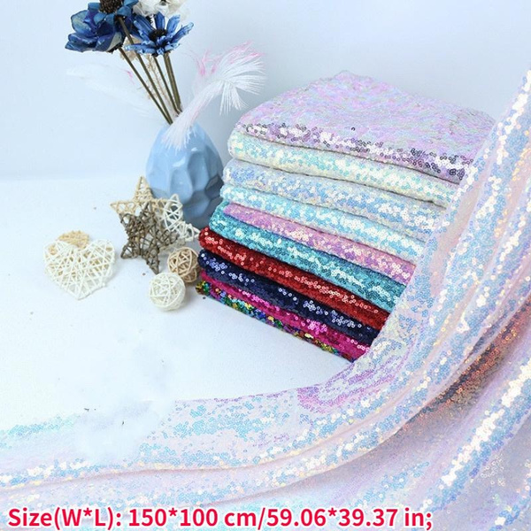 Glitz Glitters Sequin Fabric Laser Cloth Craft DIY Wedding Party Events ...