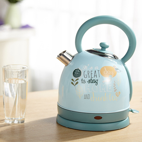 1.7L Large Capacity Beautiful Pattern Electric Kettle Hot Water Heating ...
