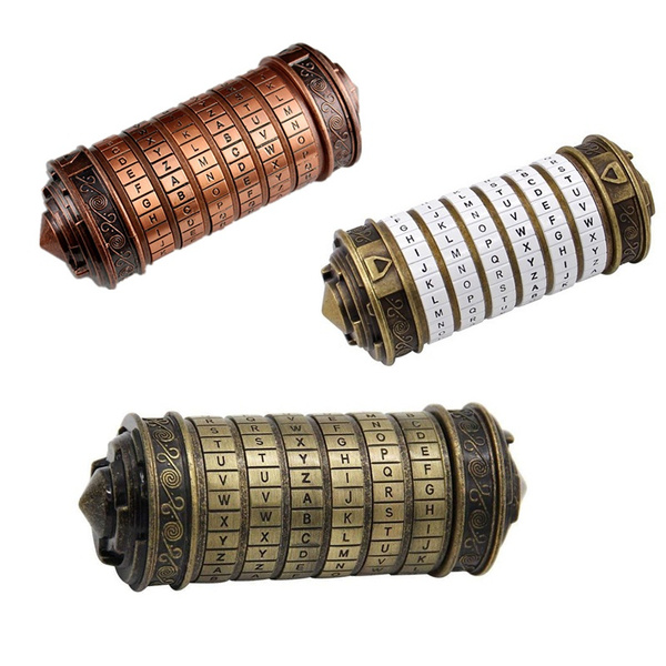 2020 new Valentine Gift Box Cylinder Lock Da Vinci Code Alphabet Lock ...