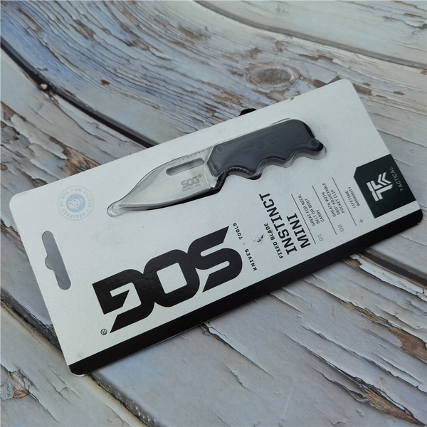 NEW SOG Small Fixed Blade Knives Instinct Mini 1.9 Inch Full Tang Belt ...