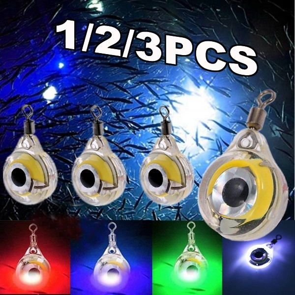 1/2/3Pcs Fishing Lights Night Fluorescent Glow LED Underwater Night ...