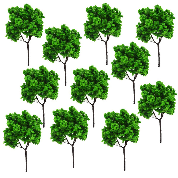 4.5-9CM Model Iron Wire Tree ABS Green Trees for Architecture Model ...
