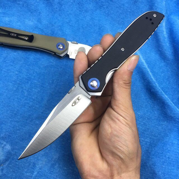 EDC ball bearing folding knife ZT0640 OUTDOOR tool Ser0372 blade ...