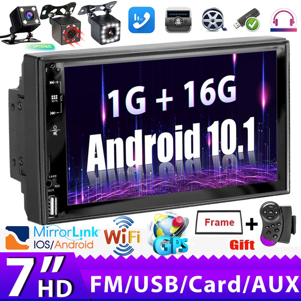 New 2 Din Android 10 1 Gps Car Stereo Radio 7 Tft Capacitance Touch