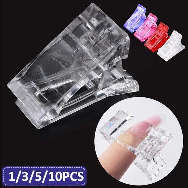 Nail Tips Clip for Quick Building Polygel, Poly Gel Clips for Nails ...