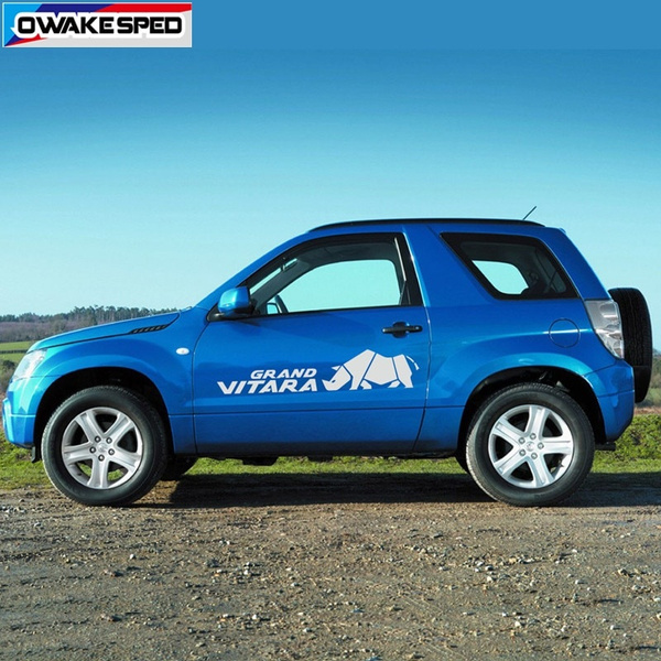 2pcs car door body sticker for suzuki grand vitara in mt 4x4 off-road ...