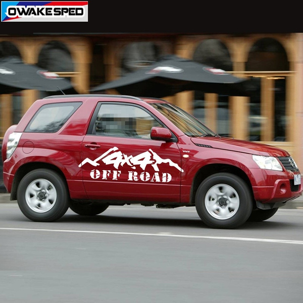 4X4 OFF ROAD Mountain Graphics Decal For Suzuki Grand Vitara AT MT Side ...