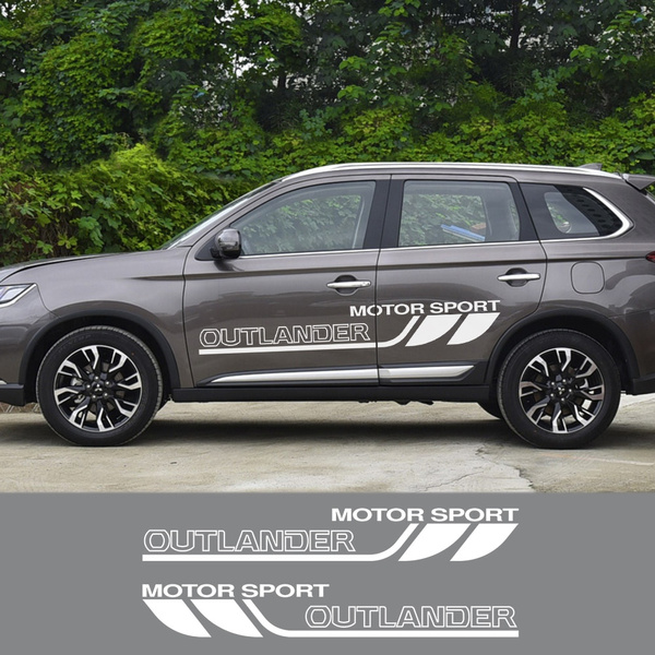 2pcs automatic wrap vinyl graphic film car side door stickers for ...