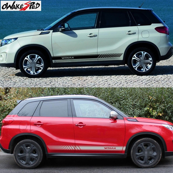 Car Door Side Decoration Sticker Vinyl Decals Auto Body Racing Stripes ...