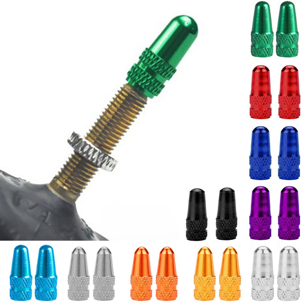 Bike Presta Valve Caps Dust Cover French Style Aluminum Alloy For ...