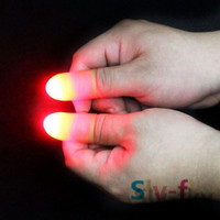 Finger light 2Pcs Magic Light Up Thumbs Fingers Trick Appearing Light ...