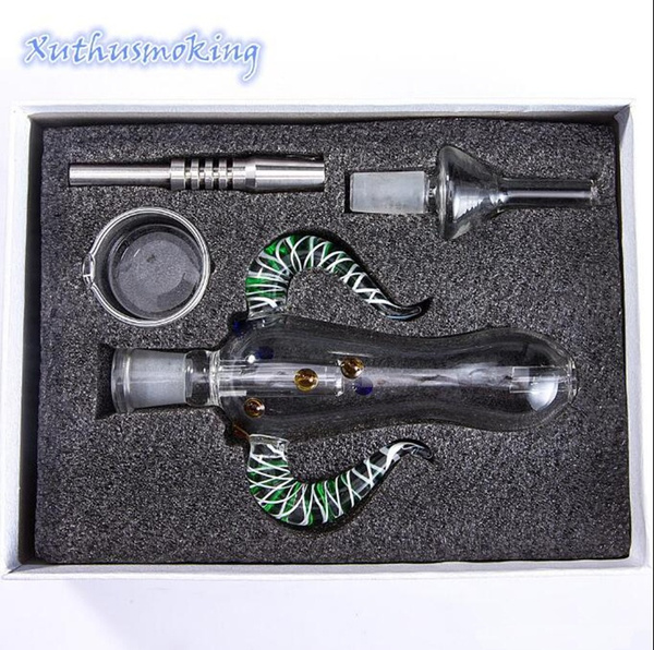 N and C Kits 14mm W Stainless Steel Tip Mini Pipe Titanium Nail Honey ...
