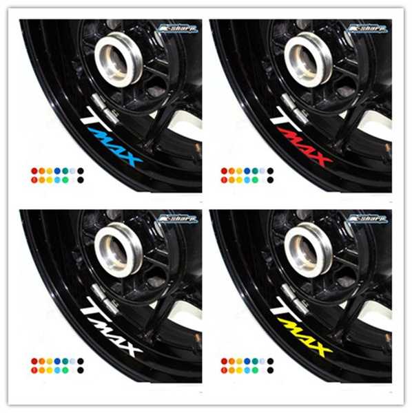 New sale Motorcycle Styling Wheel Tire reflective stripe sticker ...