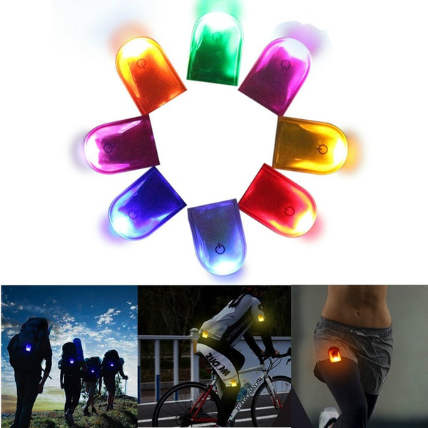 LED Safety Light Reflective Magnet Clip On Strobe Running Walking Bike ...