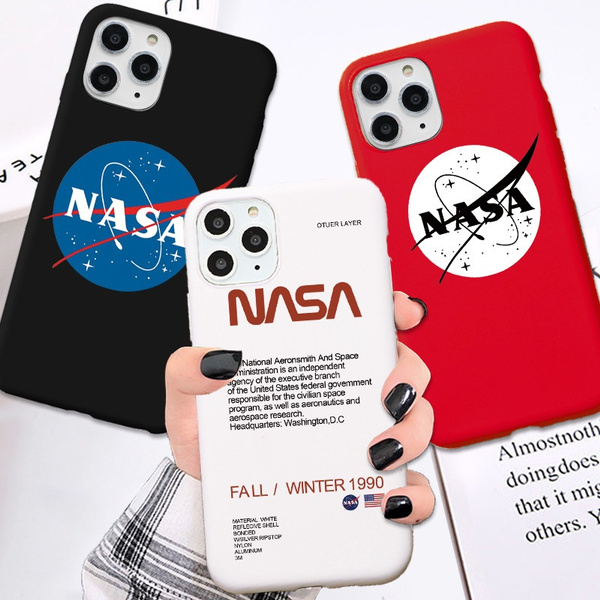 NASA Case for iPhone 11 12 Pro Max SE 2020 XS Max XR X 5 6 6S 7 8 Plus ...