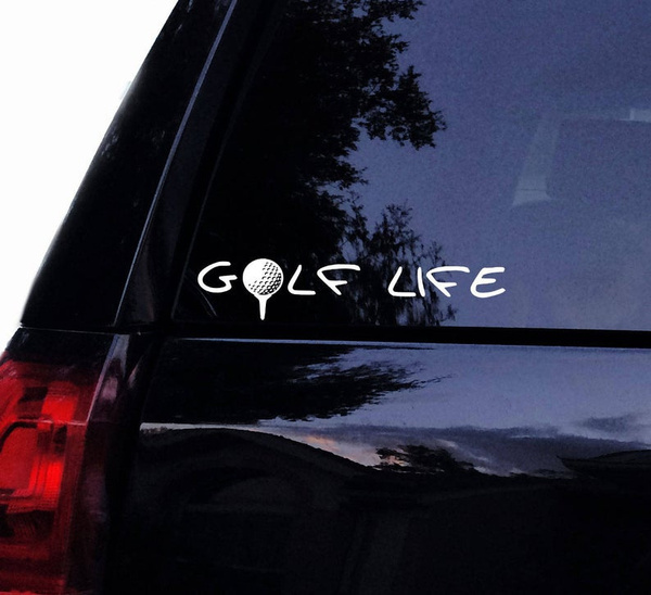 Golf Life Decal - Golfer Hole in One, Golf Tee, Golf Ball Decal - Vinyl ...