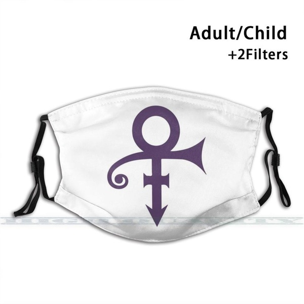 Prince Love Symbol Fashion Print Reusable Funny Pm2.5 Filter Mouth Face ...