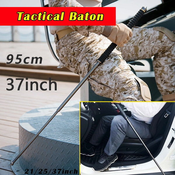 Self-defense Tactical Baton Three Section Expansion Stick Outdoors ...