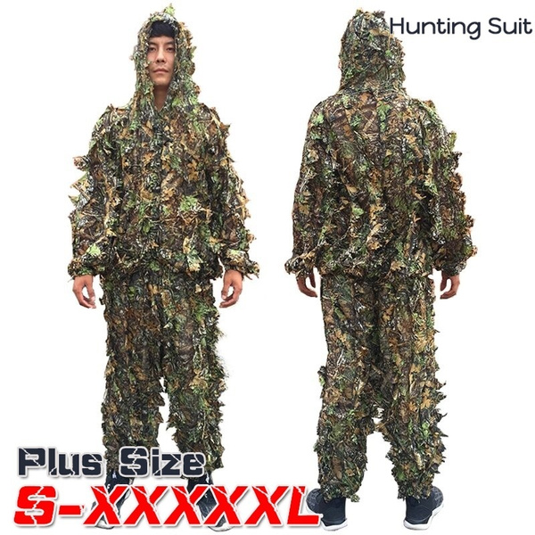 Men Women Kids Outdoor Ghillie Suit Camouflage Clothes Jungle Suit CS ...