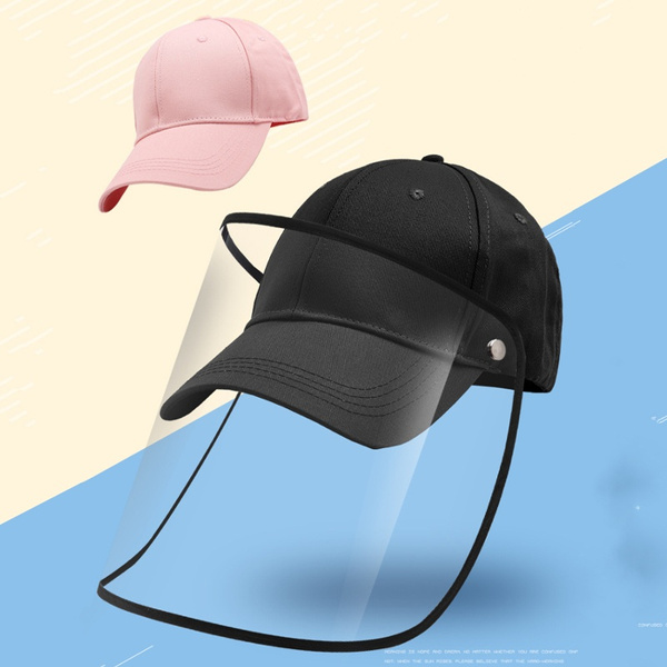 Adult Adjustable Baseball Cap Ourdoor Protective Hat with Transparent ...