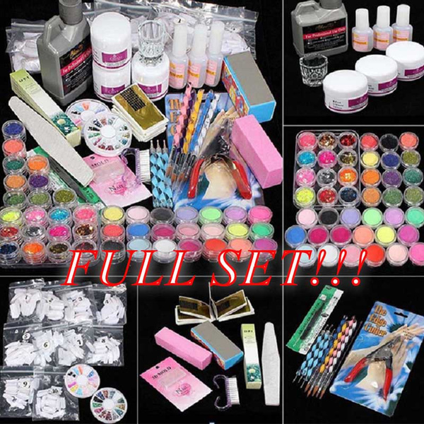 All Full Set Beauty Shop Acrylic Gel Uv Gel Set Nail Polish DIY ...