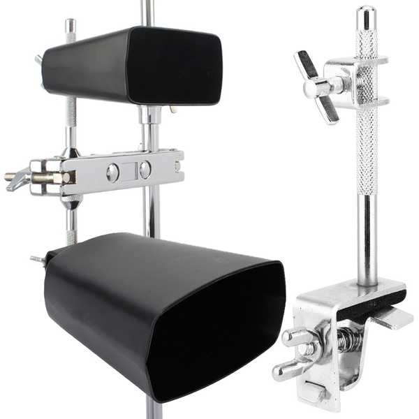 WC51 Cowbell Holder Jazz Drum Kit Hoop Mounted Cowbell Clamp Up or Down ...