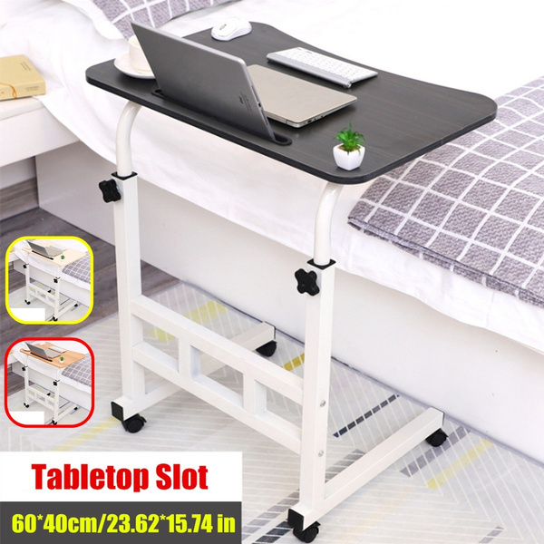 70-90CM Removable Laptop Desk Bedside Computer Table Adjustable Height ...