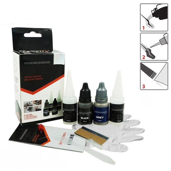 Strong Powder Adhesive Glue Kit Set 7 Second Quick Bonding Speedy ...