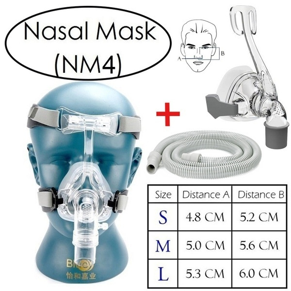 BMC NM4 Nasal Mask CPAP Mask with Headgear CPAP Auto CPAP Sleep Snoring ...