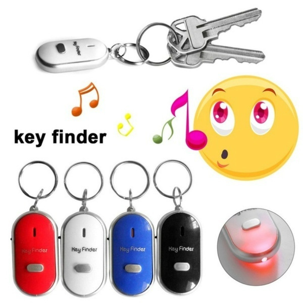 Mini Key Finder Anti-lost Beeping Whistle Flashing Remote Control By ...