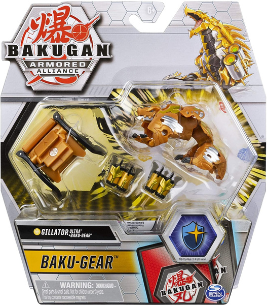 Bakugan Ultra, Aurelus Gillator with Transforming Baku-Gear, Armored ...