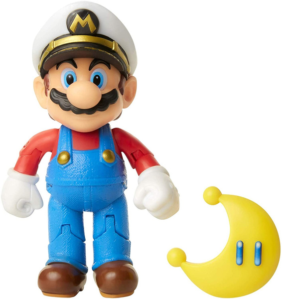 SUPER MARIO Nintendo Captain Mario 4” Articulated Figure with Power ...