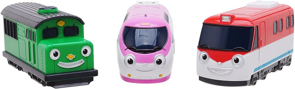 Tayo the Little Bus 120 Titipo and Friends, Pull-Back Toy Train 3pcs ...