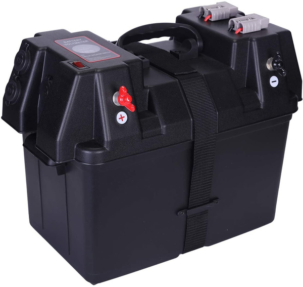 Homeon Wheels Trolling Motor Battery Marine Boat Smart Battery Box ...