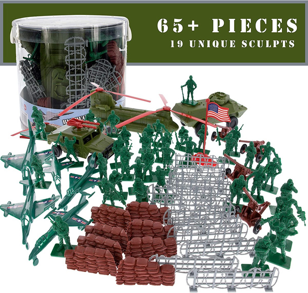 SCS Direct Army Men Modern Warfare Action Figures- 65+ Pieces, 15 ...