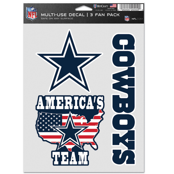 NFL Decal Sticker Multi Use Set 20x15cm - Dallas Cowboys | Wish