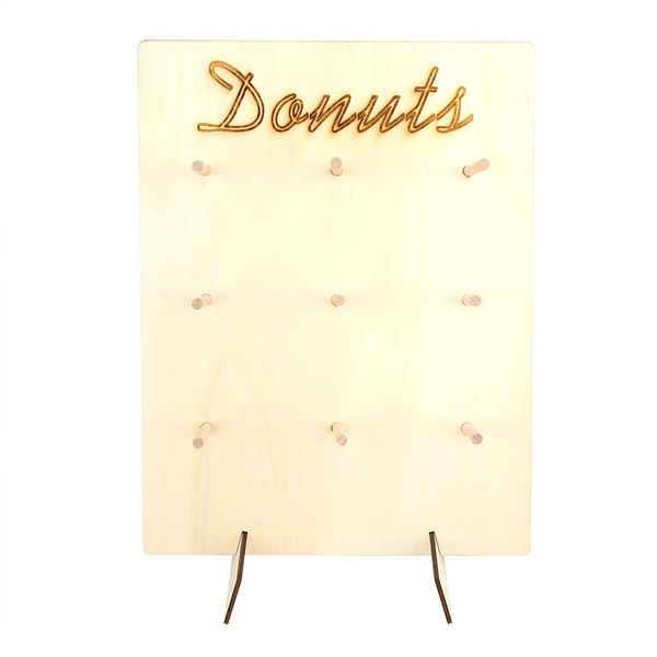 Birthday Favour Donut Wall Stand Doughnut Rack Holds Storage Shelf ...