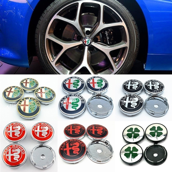 4pcs/set 60mm Alfa Romeo Logo Car Wheel Center Hub Caps for Alfa Romeo ...