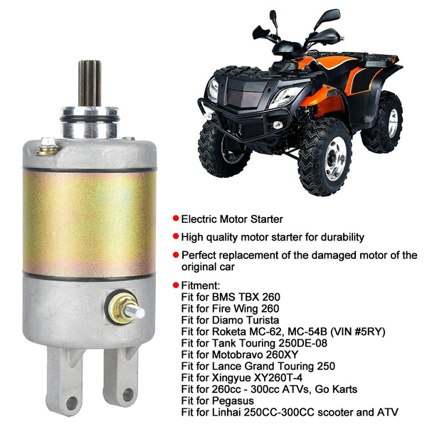 Steel Electric Motor Starter Fit for Linhai 250-300 scooter and ATV TMJ ...